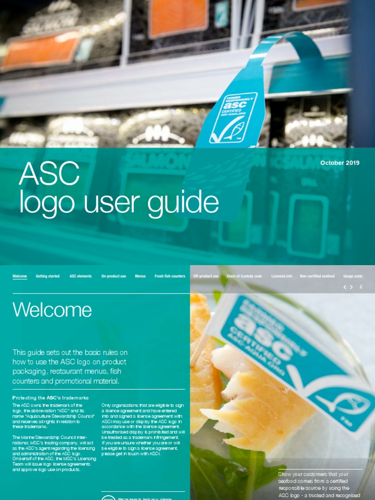 ASC Logo User Guide Oct2019 | PDF | Menu | License