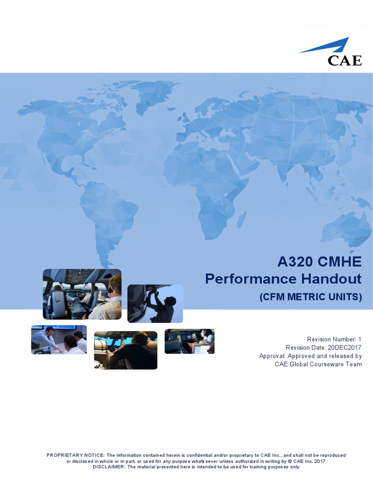 CAE A320 TR Performance Handout CFM Metric Units CMHE 20dec2017 | PDF ...