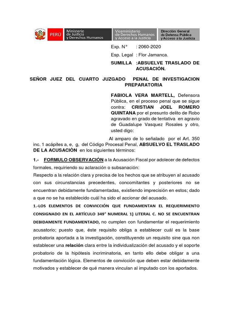 Exp. 02060-2020-0-2501-JR-PE-04 - Anexo - 102861-2021 | PDF | Procedimiento Criminal ...