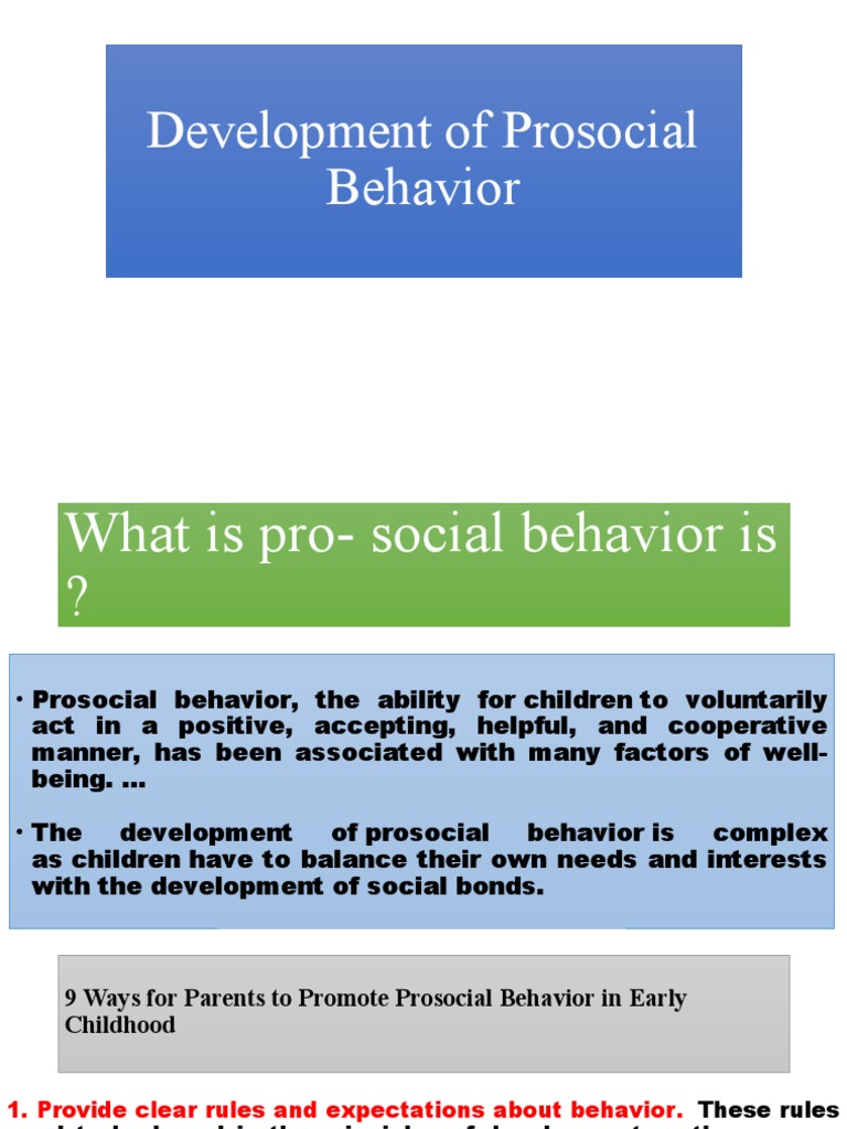 Development of Prosocial Behavior | PDF | Empathy | Sympathy