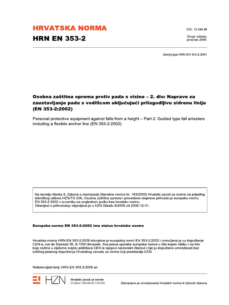 HRN en 353-2 - 2008 | PDF