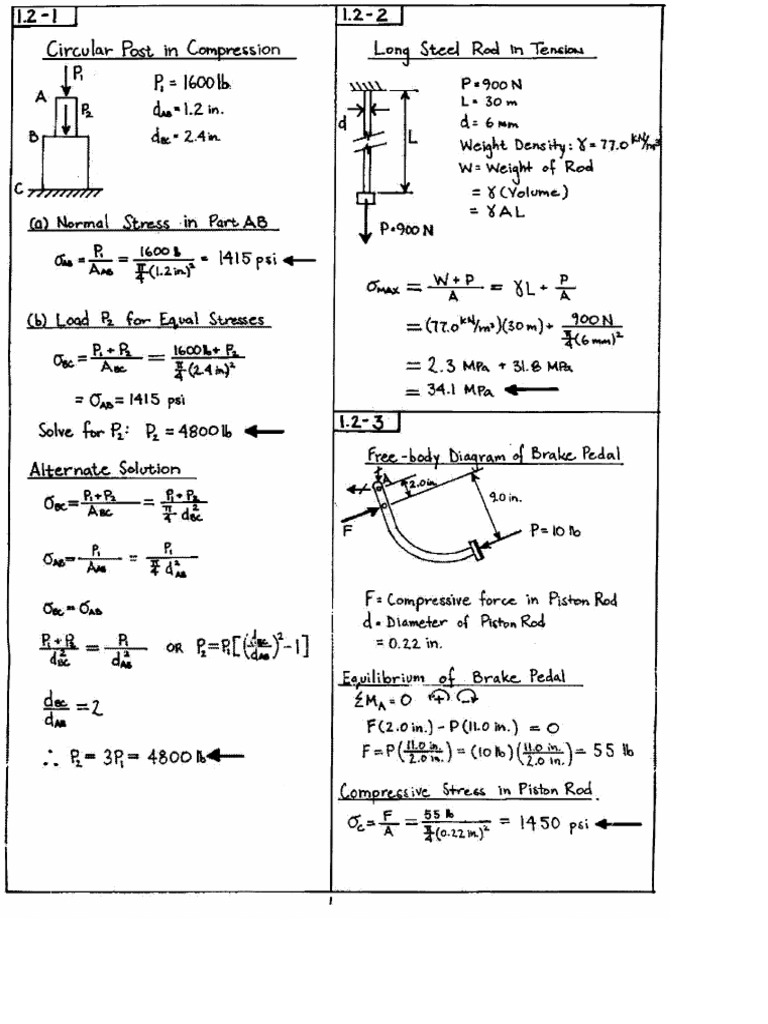 Solucionario Gere y Timoshenko Completo | PDF