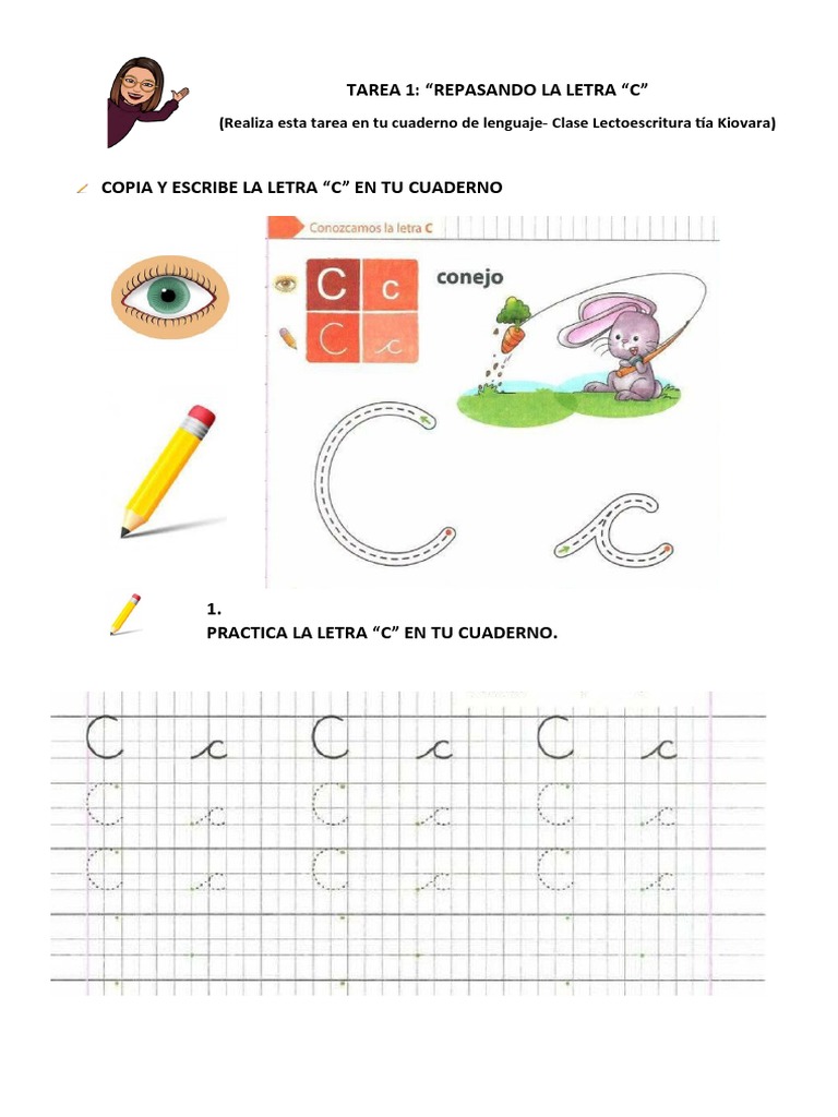 TAREA 2 Repasando La Letra C | PDF | Artes del Lenguaje y Comunicación ...
