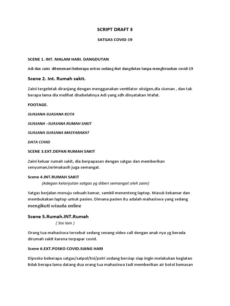 Script Draft 3 | PDF