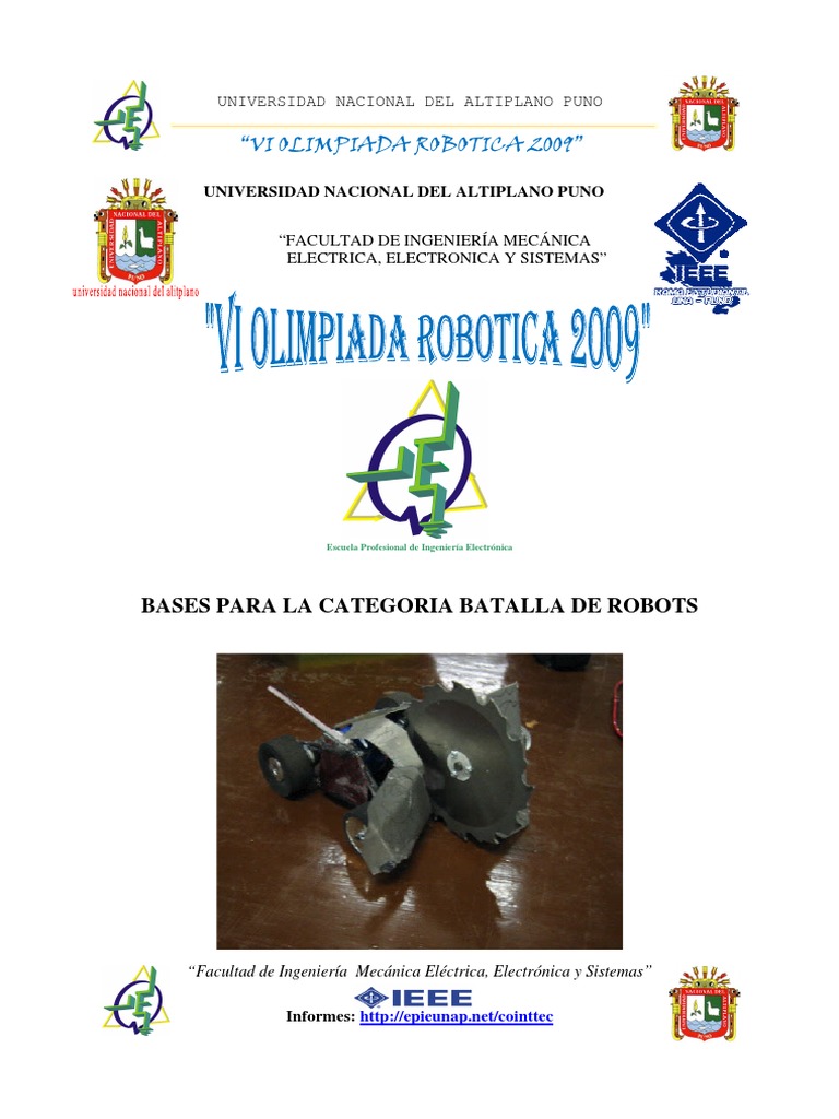 Bases para Robot - Warbot | PDF | Robótica | Robot