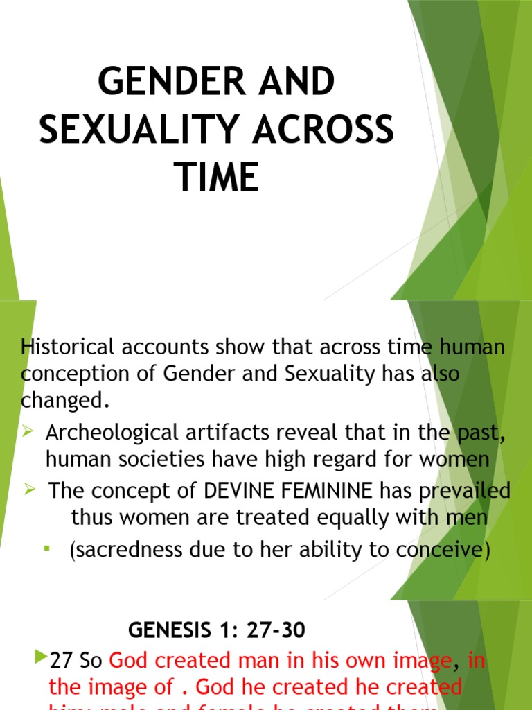 Genderandseuxality Across Time Pdf Patriarchy Woman