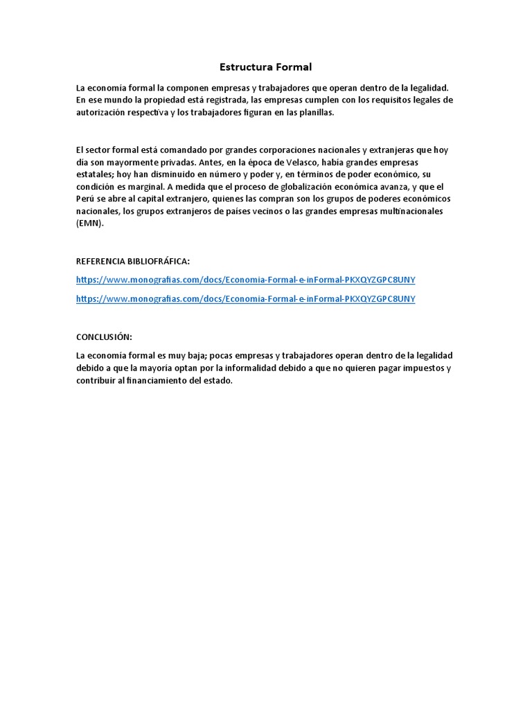 Estructura Formal | PDF | Negocios