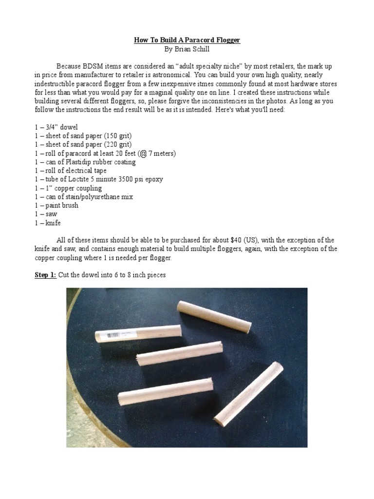 How To Build A Paracord Flogger | PDF | Paper | Secondary Sector Of The ...