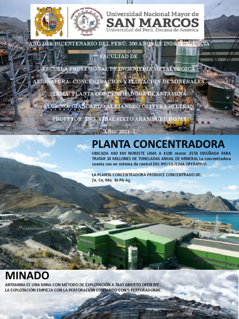 Proceso Productivo de Antamina | PDF