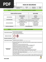 Hoja de Seguridad Del Agua Destilada | PDF
