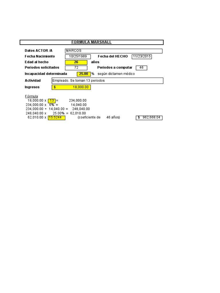 Formula Marshall | PDF