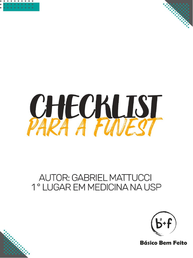 Checklist - Fuvest | PDF