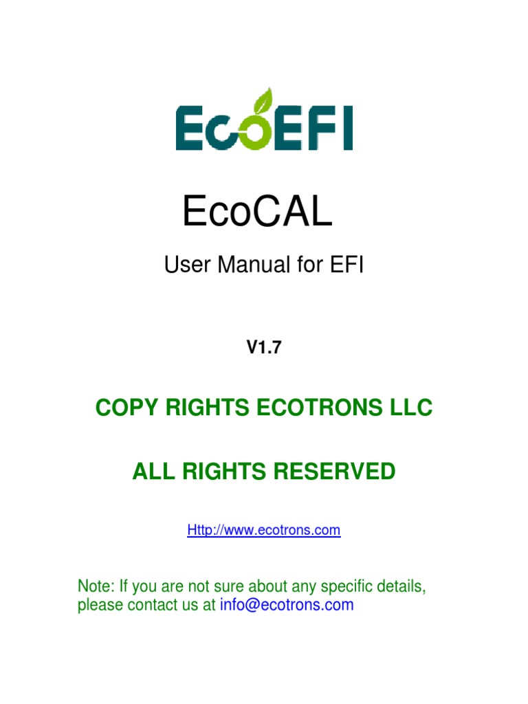 Motor Efi Software Manual | PDF | Usb | Computer File