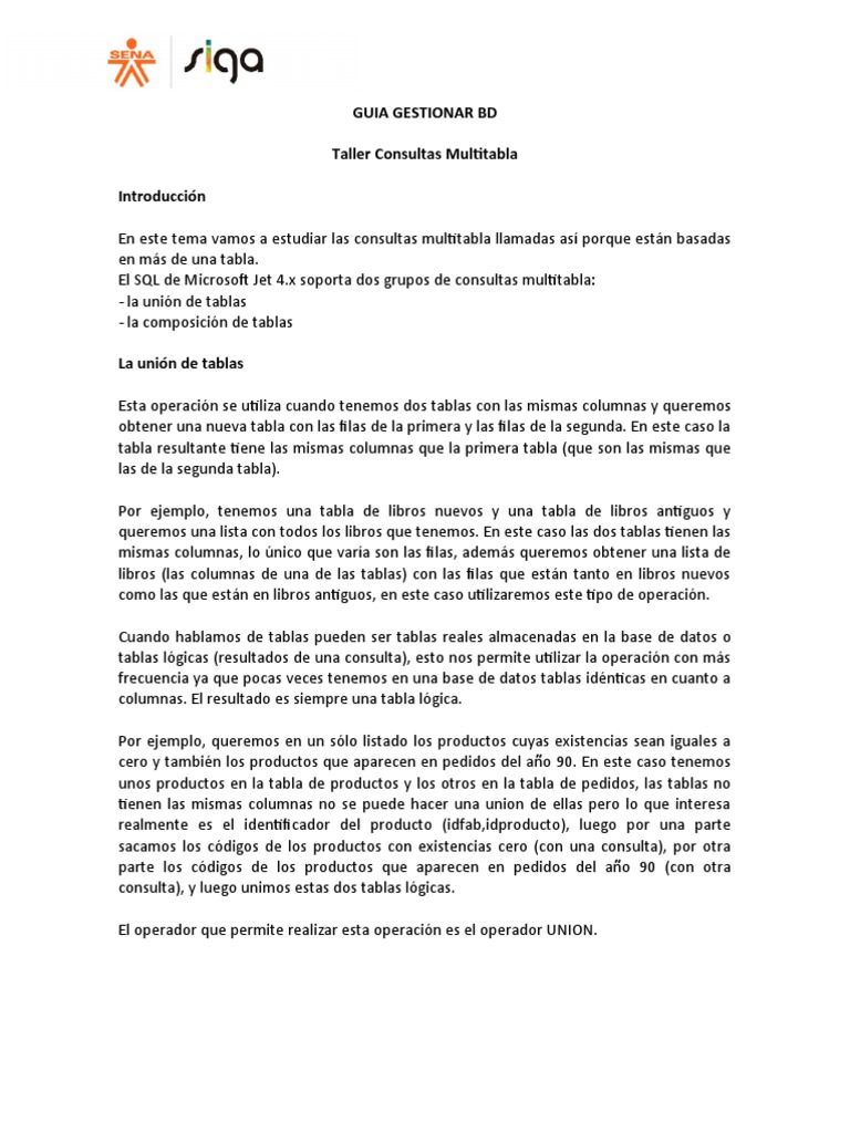 Actividad 6-Consultas Multitabla | PDF | SQL | Software de gestión de datos
