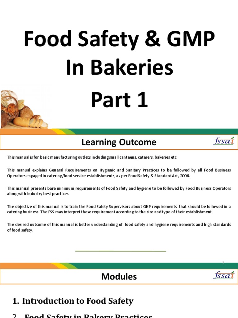 GMP in Bakeries 1629053886 | PDF | Food Safety | Foods