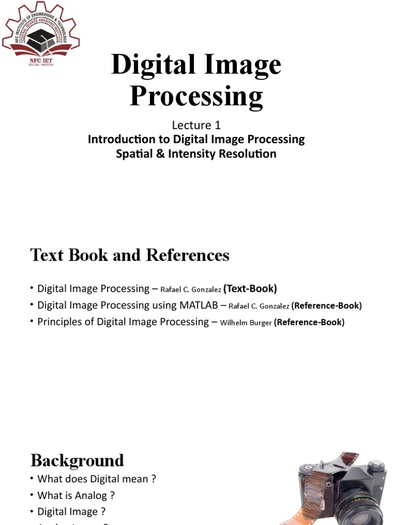 Lecture1 Intro To DIP - Spatial and Intensity Resolution | PDF ...