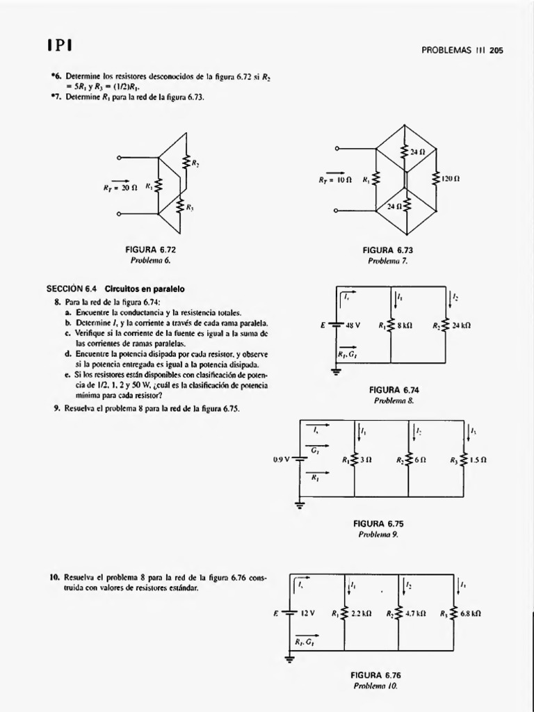 2 Circuitos en Paralelo Ejercicios | PDF
