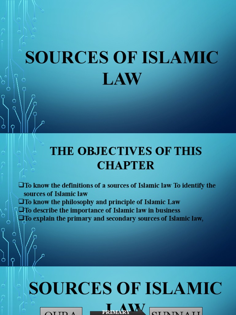 Sources of Law | PDF | Sharia | Quran