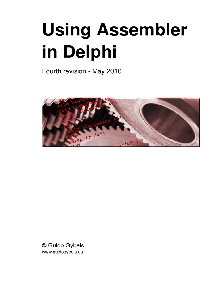Using Assembler In Delphi Pdf Pointer Computer Programming Subroutine 