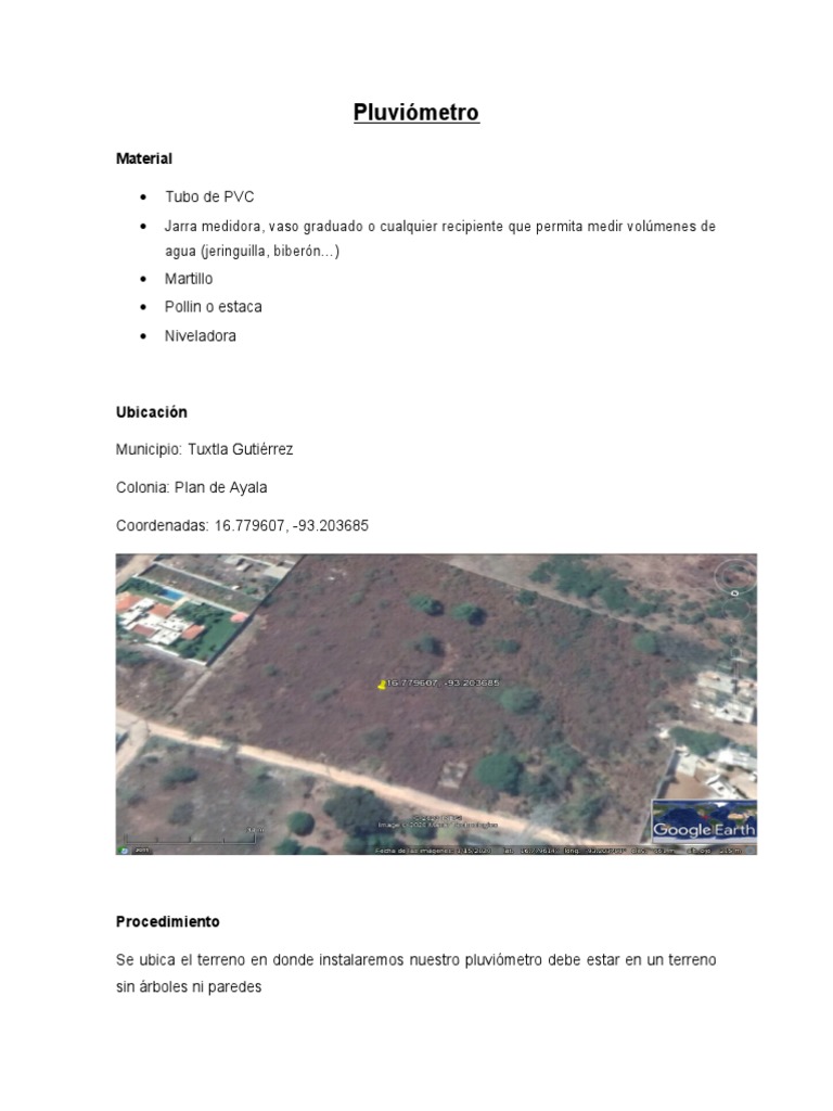 Calibración de Pluviómetro Casero | PDF | Lluvia | Precipitación