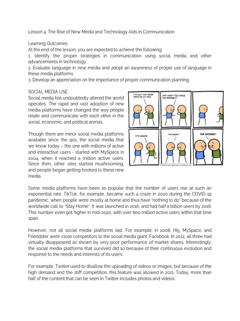 New Media's Impact on Communication | PDF | Popular Culture & Media ...