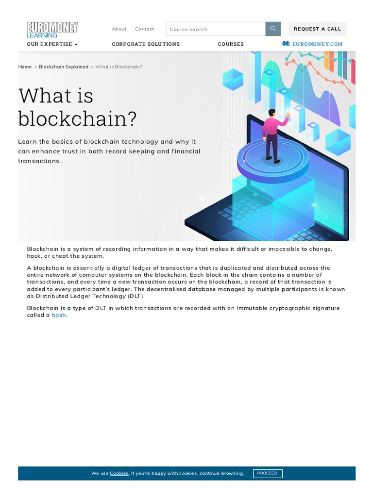 Blockchain Explained - What Is Blockchain - Euromoney Learning | PDF ...