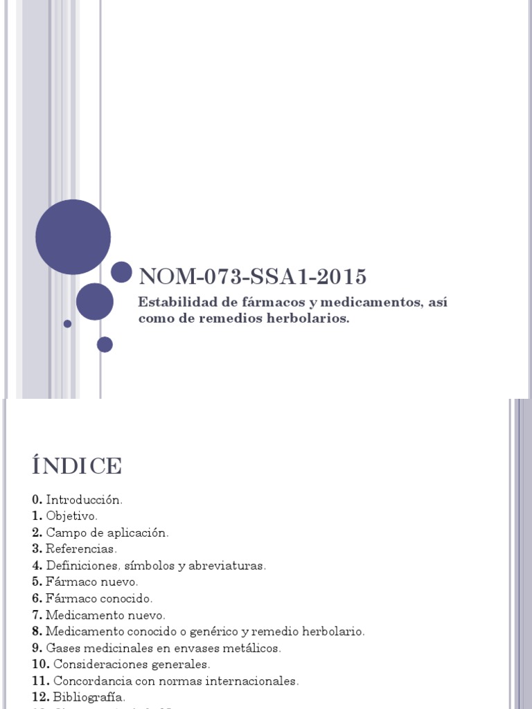 Nom 073 Ssa1 2015 | PDF | Cura | Medicamentos con receta