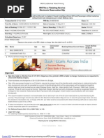 IRCTC Sample Ticket Format | PDF | Identity Document | Ticket (Admission)