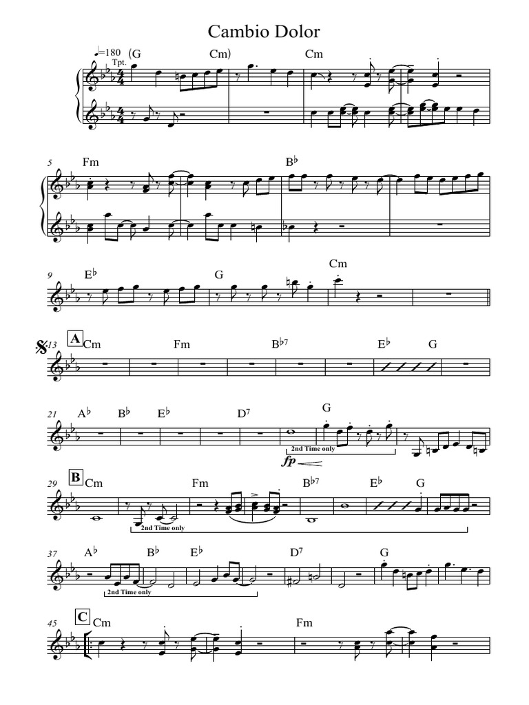Cambio Dolor - Full Score | PDF