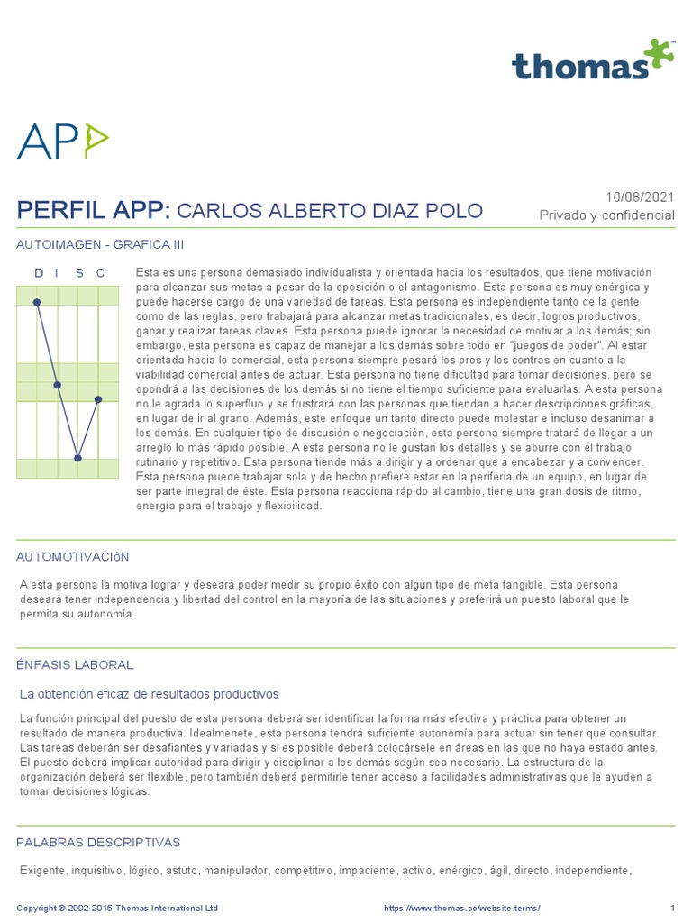 Ppa Profile | PDF | Evaluación | Comportamiento