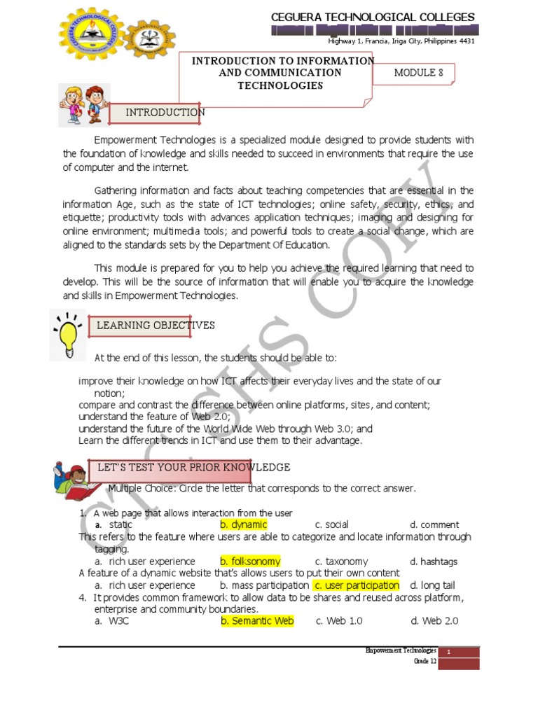 Module 1. Empowerment Intro | PDF | World Wide Web | Internet & Web