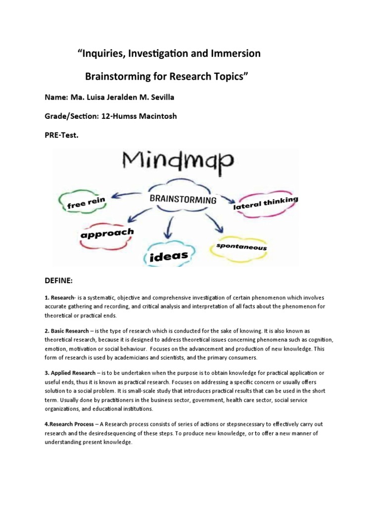 Inquiries, Investigation and Immersion | PDF | Theory | Critical Thinking