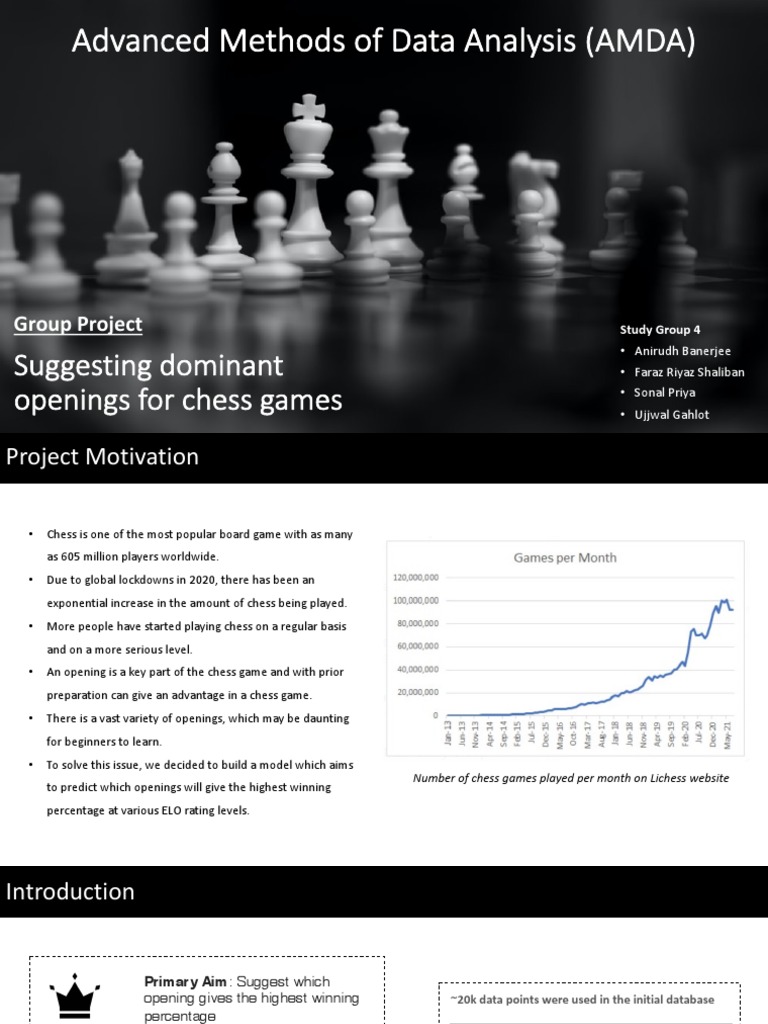 Advanced Methods of Data Analysis (AMDA) : Suggesting Dominant Openings For Chess Games | PDF ...