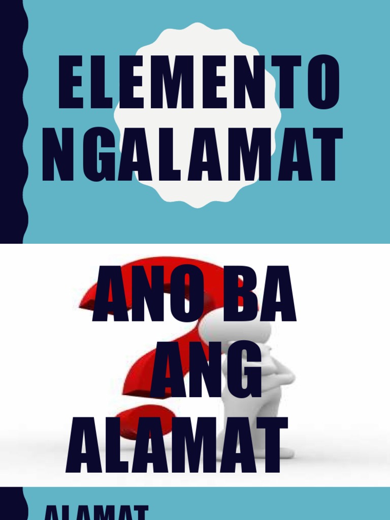Alamat-Mga Elemento Nito | PDF