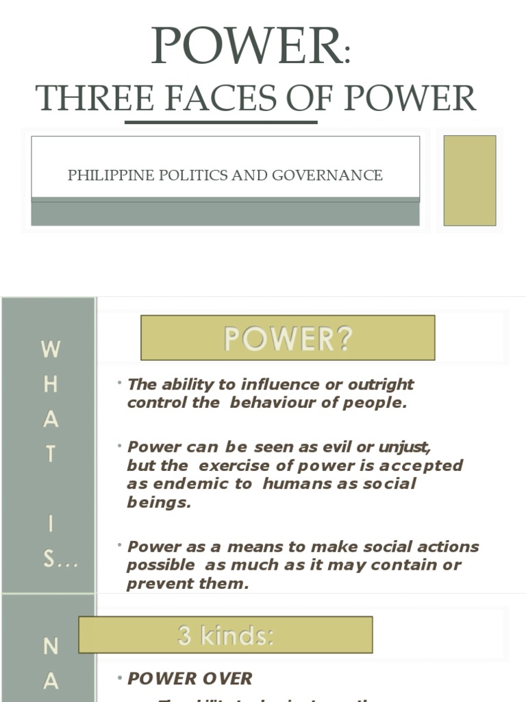 Power Three Faces of Power | PDF | Power (Social And Political ...