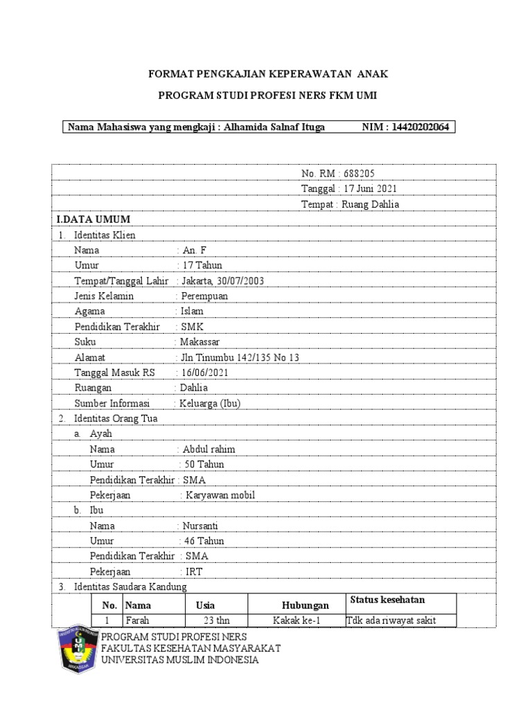 Askep Anak Demam Thypoid | PDF | Kesehatan Holistik