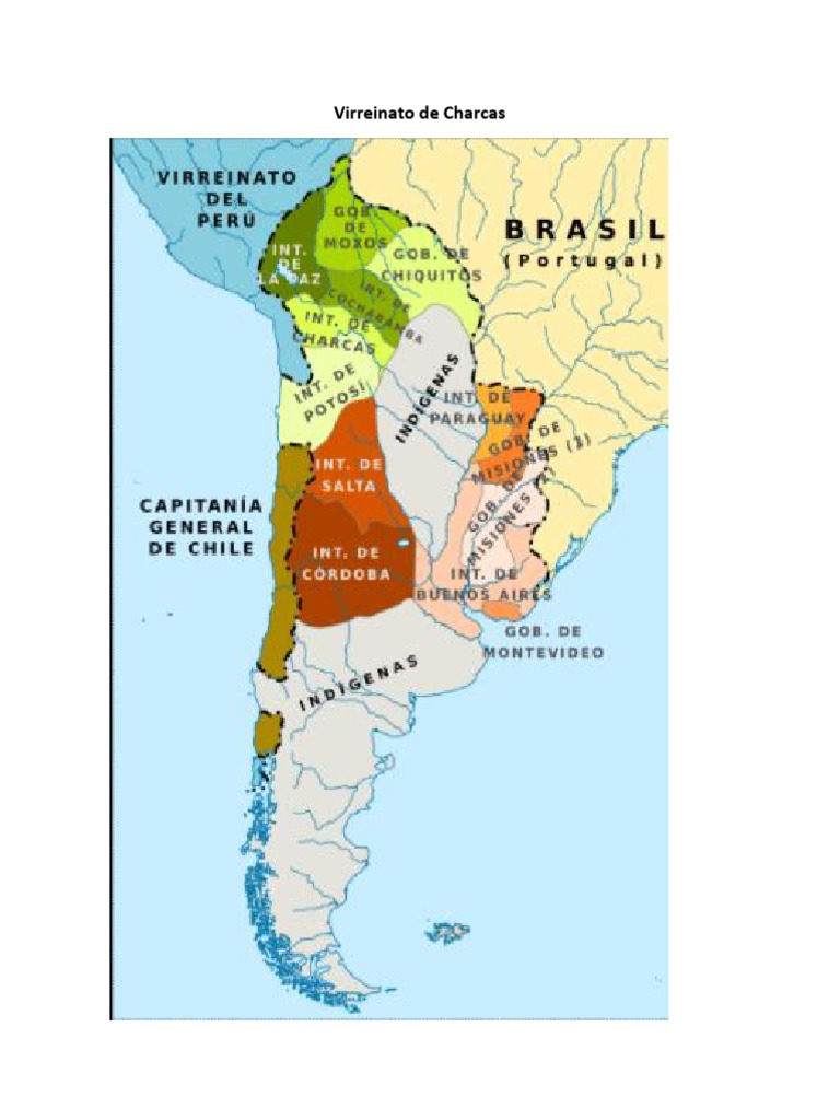 Mapa histórico de Bolivia 1825 | PDF