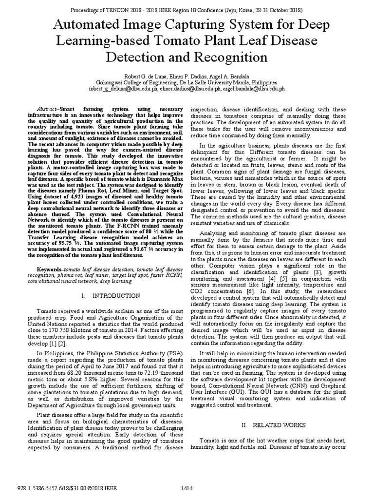 Automated Image Capturing System For Deep Learning-Based Tomato Plant ...