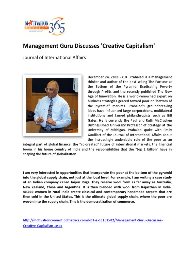 10 Management Guru Discusses 1 | PDF