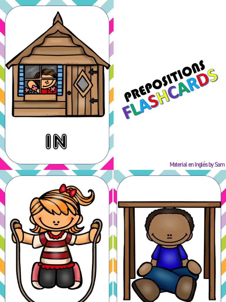 ??prepositions FLASHCARDS & BINGO | PDF