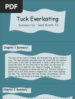 Tuck Everlasting Chapter Summaries | PDF