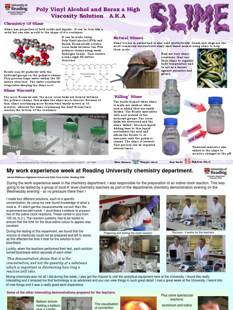 Poly Vinyl Alcohol and Borax Slime | PDF | Fingerprint | Vitamin C