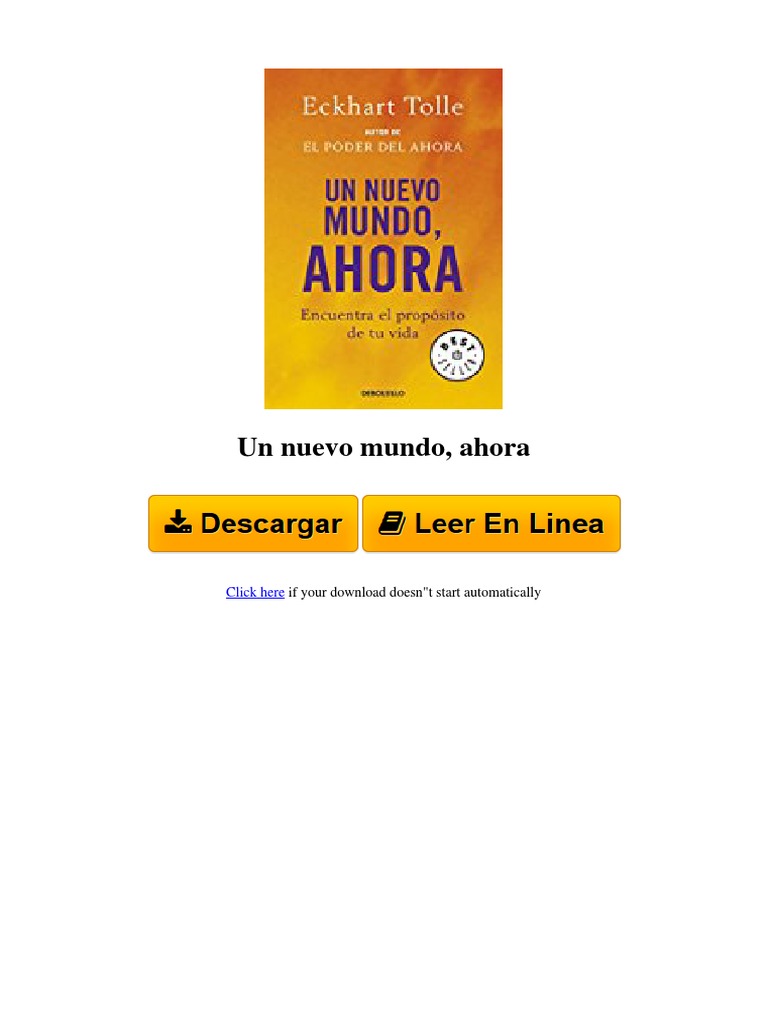Vdocuments - Es - Un Nuevo Mundo Ahora Un Nuevo Mundo Ahora Eckhart ...