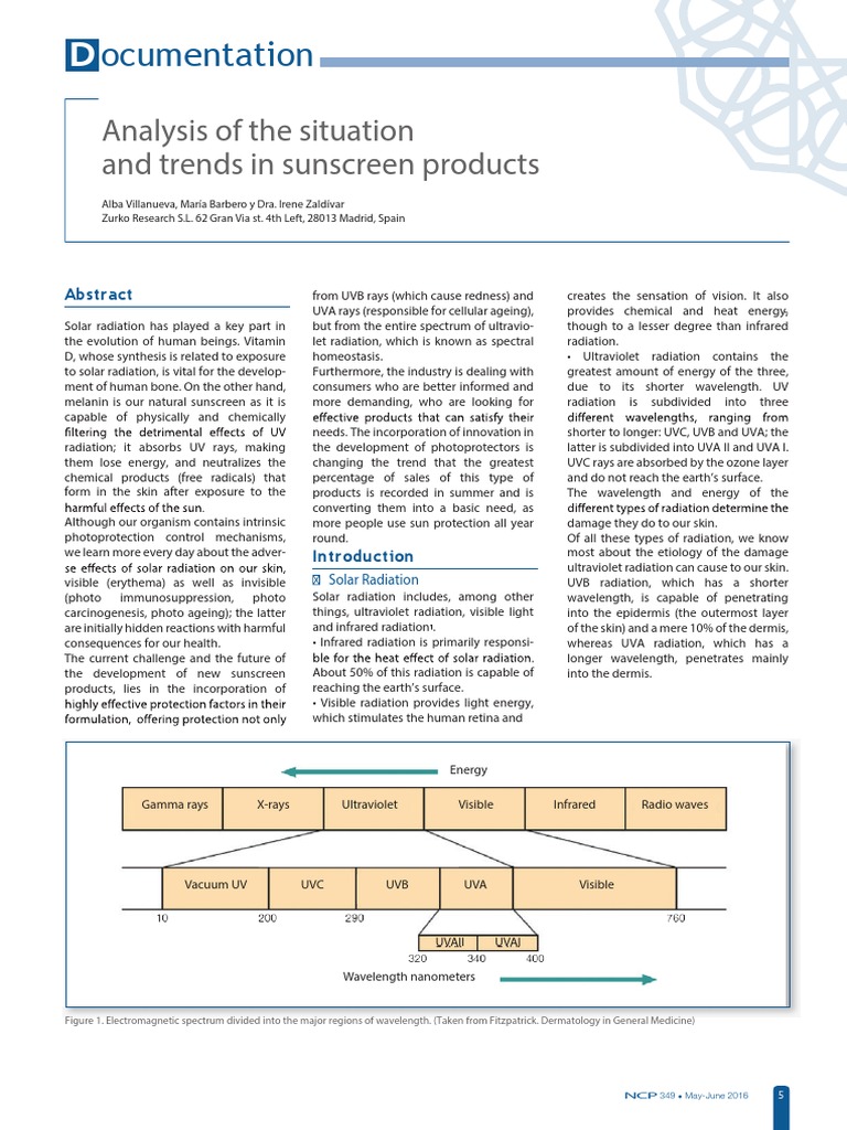 Zurko - article-NCP Sunscreen | PDF | Ultraviolet | Sunscreen