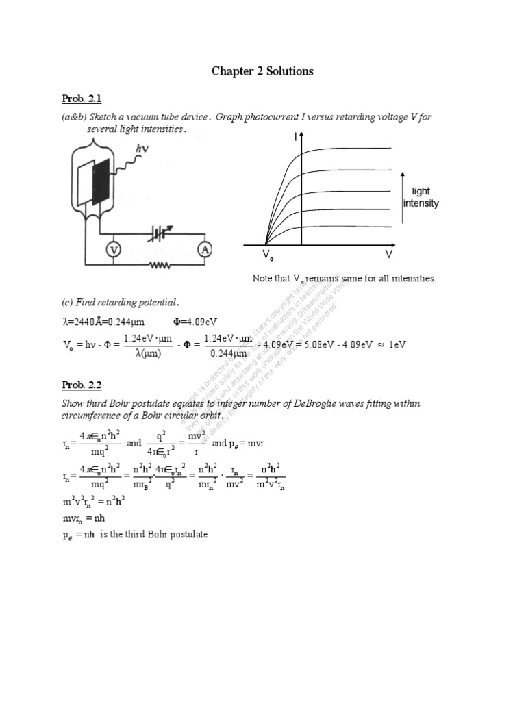 고체전자공학 7판 2장 솔루션 | PDF | Physics | Neutron