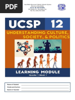 Quarter 1 - Module 2 (UCSP) | PDF | Society | Liberal Arts Education