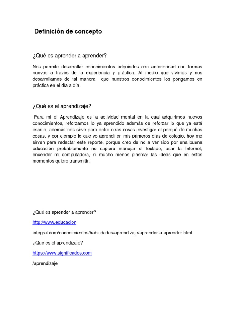 Definición de Concepto | PDF