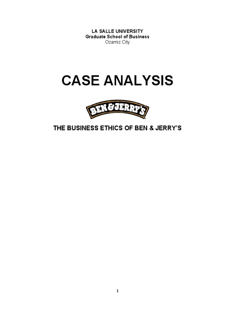 Ben-And-Jerrys CASE ANALYSIS | PDF | Marketing Strategy | Genetically ...