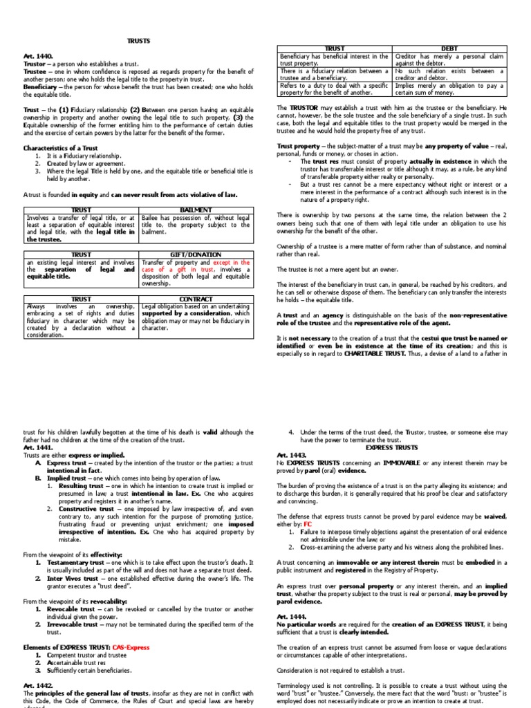 Except in The Case of A Gift in Trust | PDF | Trust Law | Title (Property)