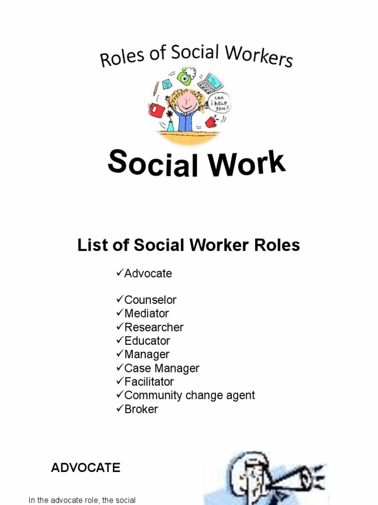 Key Roles of Social Workers Explained | PDF | Social Work | Mediation